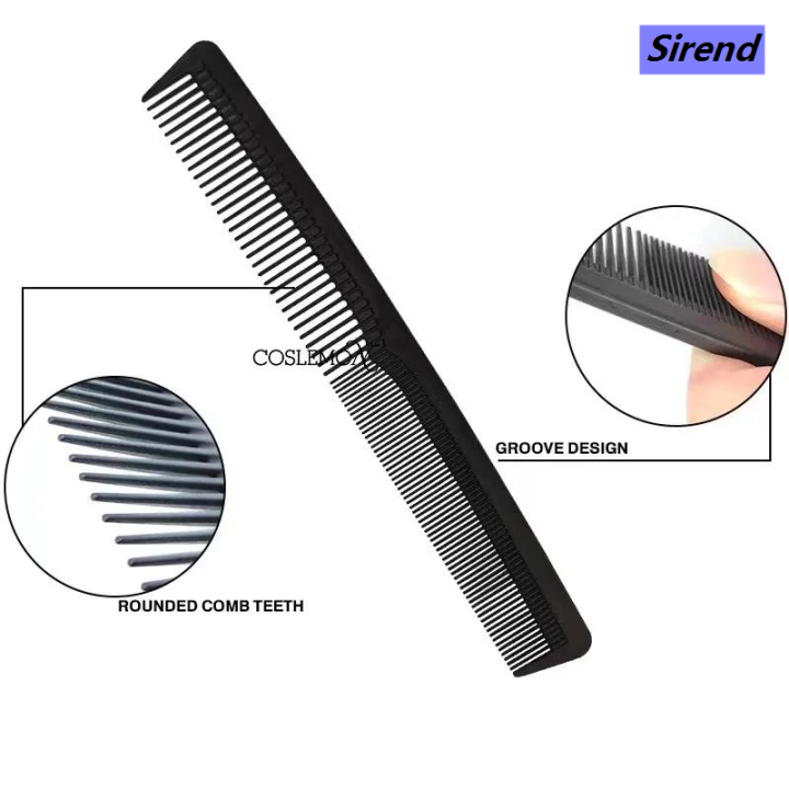 Sirend Fine-Tooth Hair Comb Barber Shop Accessories Anti-Static Hair ...