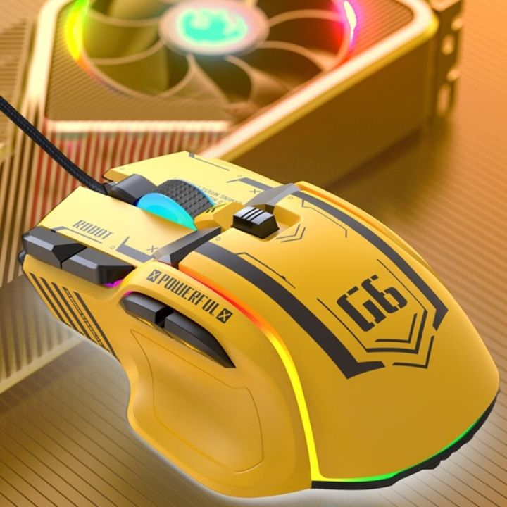 G6 Gaming Mouse, Wired Ergonomic Gaming Mouse with 13 RGB Backlit USB ...