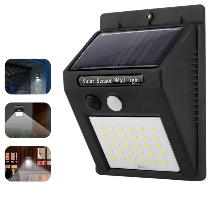 Sensor Light Outdoor Solar Light 20LED Solar Wall Lamp Waterproof PIR ...