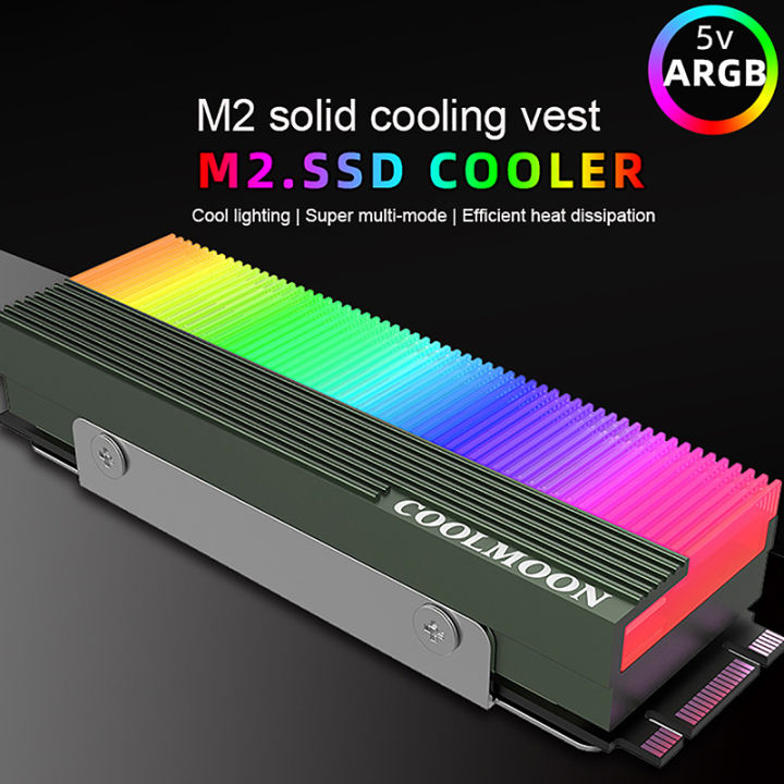 5V ARGB Sync Computer 2280 SSD M2 Radiator PC RGB M.2 Nvme Cooler ...