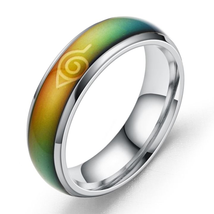 【Hannah Martin Official Store】Anime Naruto Temperature Color Mood Ring ...