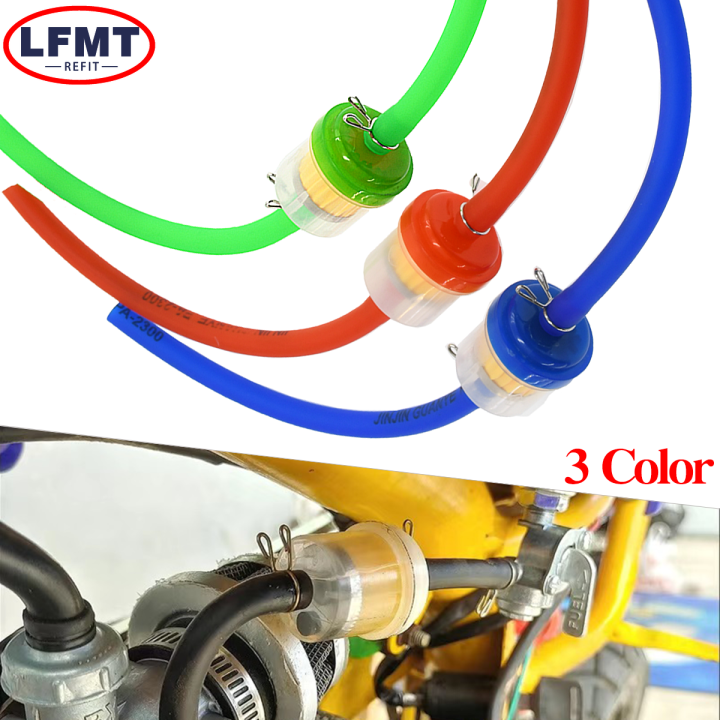 3Colors 6mm Magnet Gas Fuel Filter Cleaner Petrol Hose Line for ATV Pit ...