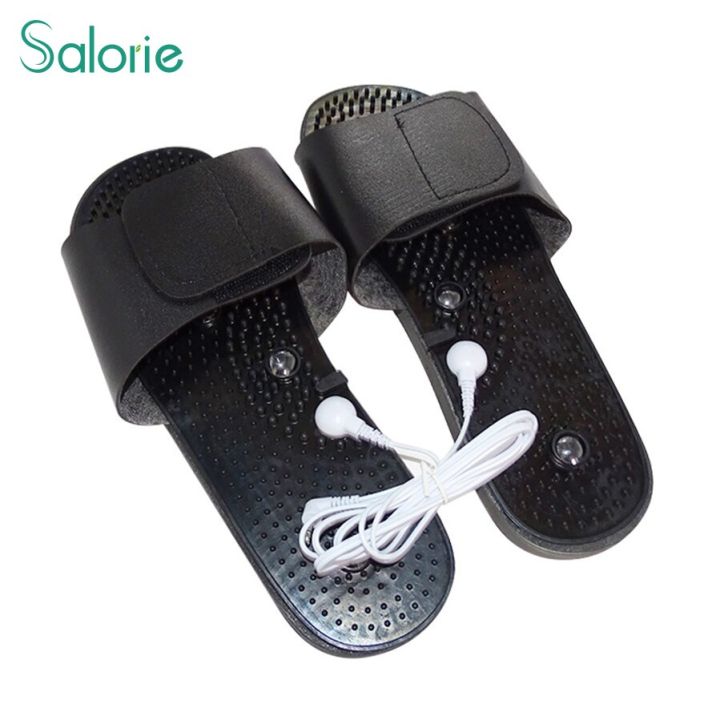 Salorie 1 Pair Electrode Massage Slippers Suit for Tens Acupuncture ...