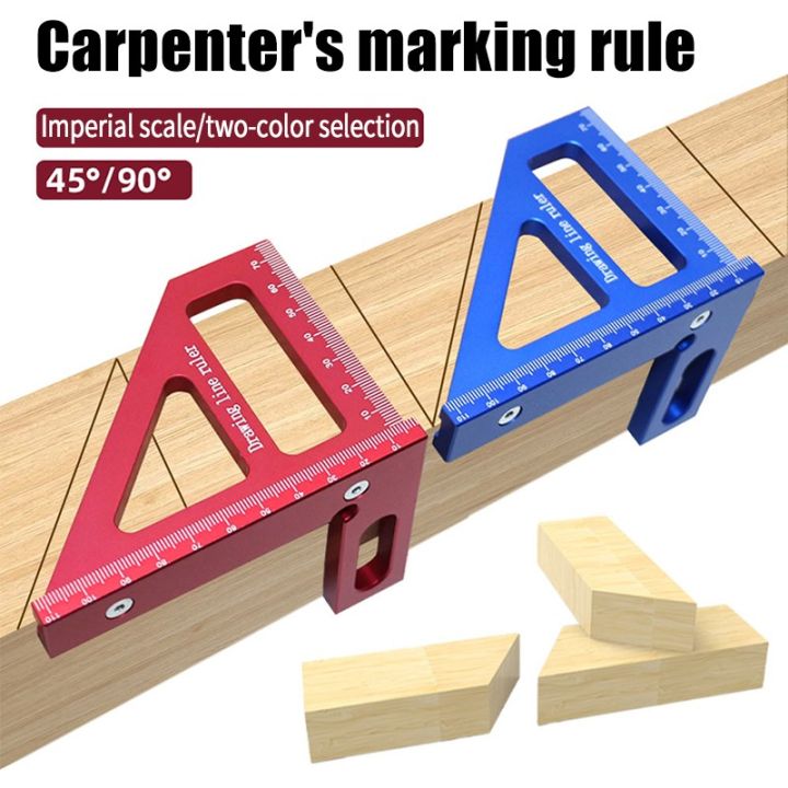 Woodworking Marking Ruler Square Ruler Angle Ruler Triangle Ruler ...