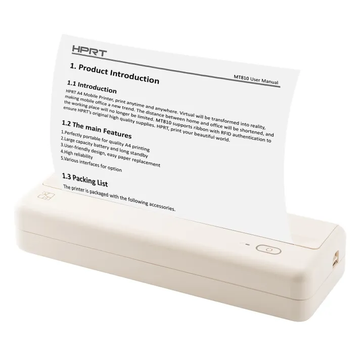 HPRT MT810 A4 portable thermal printer | Daraz.lk