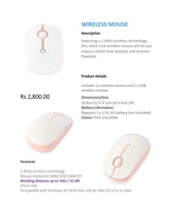 Wireless Mouse | Daraz.lk: Buy Online at Best Prices in Srilanka | Daraz.lk