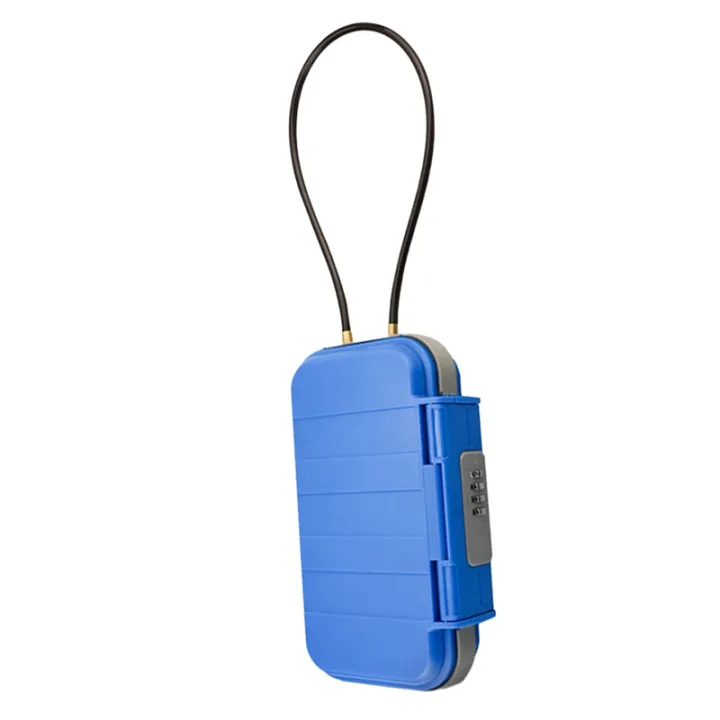 NCANRUI Portable Safe BoxTravelSafe Box Large Capacity Security Lockbox ...