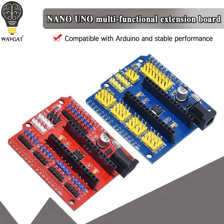 NANO and UNO multi-purpose expansion board ATMEGA328 Learning board for arduino nano 3.0 WAVGAT ...