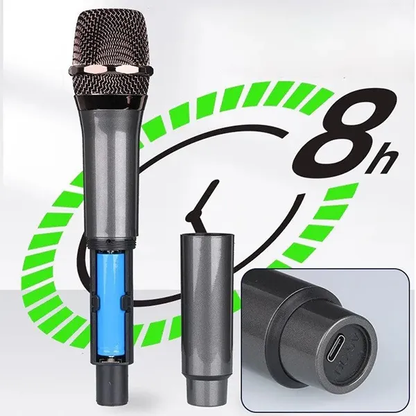 Handheld Rechargeable Wireless Microphone UHF TTD-M10 (6M) | Daraz.lk