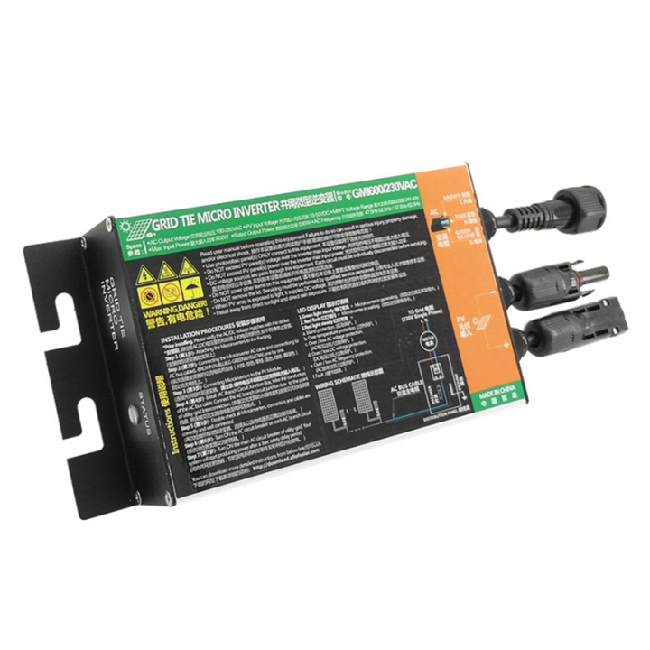 Inverter Mini Solar Inverter 600W DC 18-50V to AC 110V Mini on Grid ...