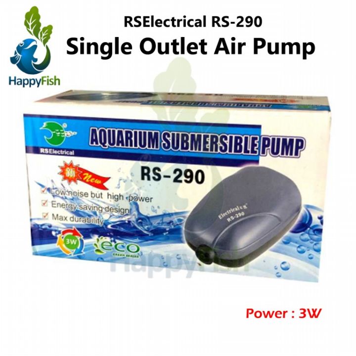 RS Elecrical RS-290 Aquarium Air Pump Single Outlet 3W RS 290 Happy ...