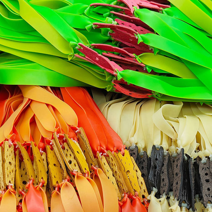 Thickened 1.0mm Wide Flat Rubber Band Slingshot Replaceable Rubber Band ...