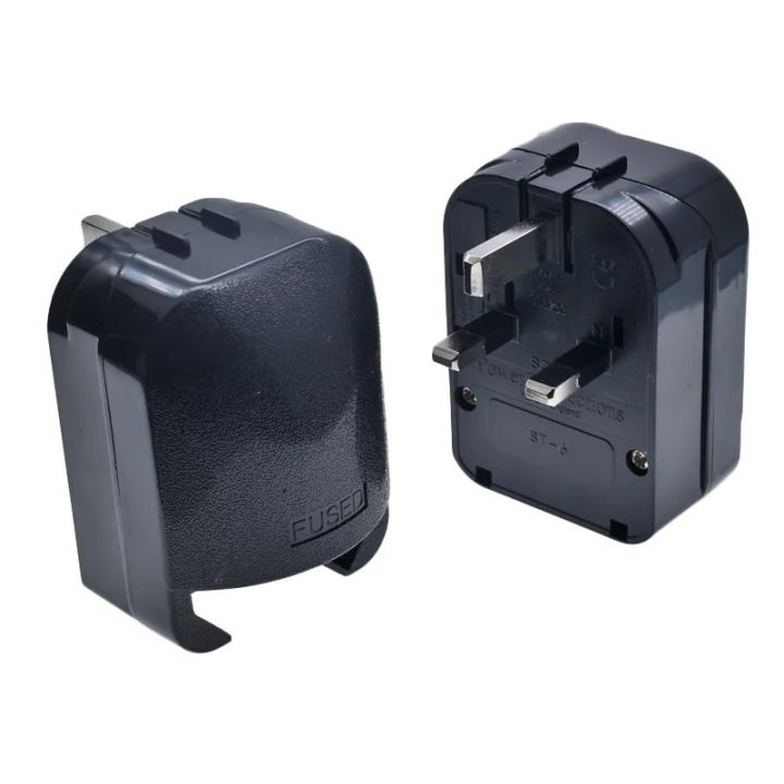 Electric plug top for 5amp 2pin to 13amp converter euro to uk adaptor ...