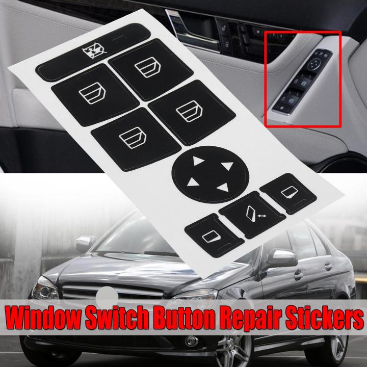 Window Switch Button Repair Sticker For For Mercedes W204 C180 C300 ...
