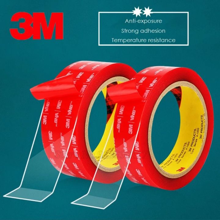 LibiOriginal Tape 3m Clear Double Sided Tape For Car Badge Name Circle Super Sticky Heavy Duty ...