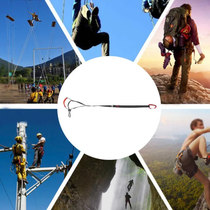 Outdoor Adjustable Climbing Ascender Strap Rope Foot Belt Rock Rappel ...