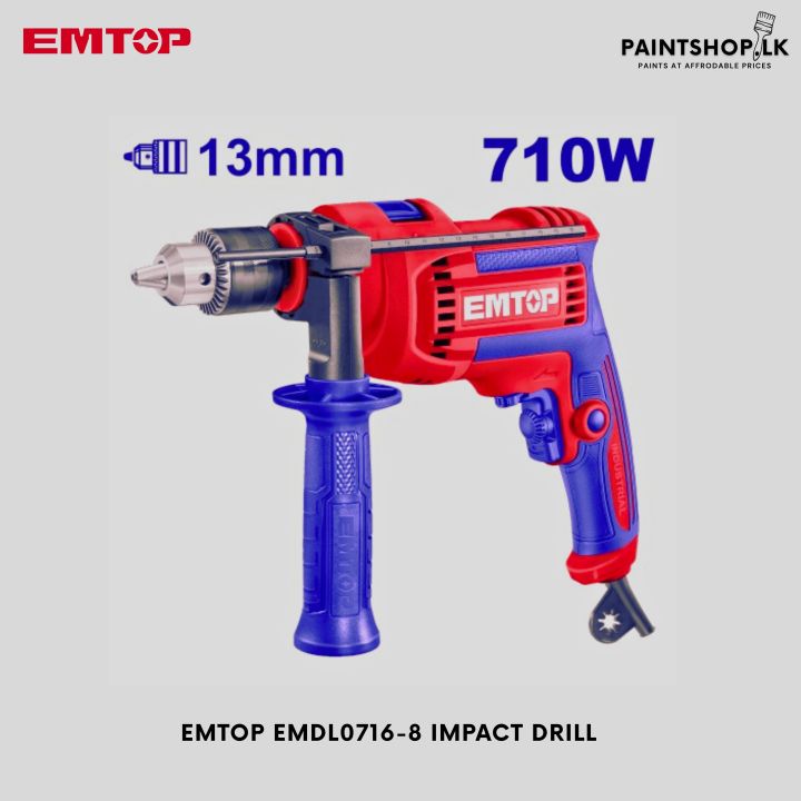 Emtop EMDL0716-8 Impact Drill | Daraz.lk