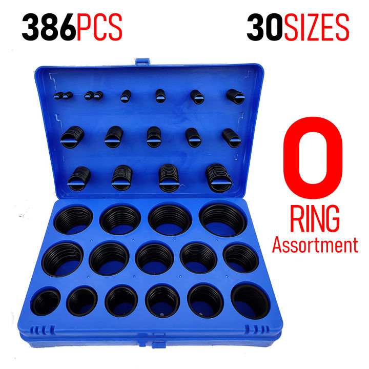 O-Ring assortment metric size o ring box 386 pieces in 30 sizes ASTM D ...