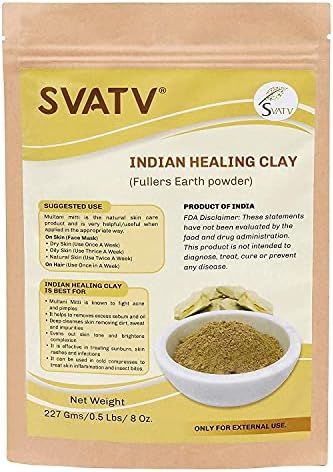 SVATV Fullers Earth Powder | Multani Mitti | Indian Healing Clay ...