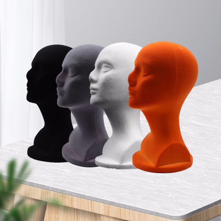 Practical Mannequin Head Model Dummy Head Female Model Hat Wig Glasses ...