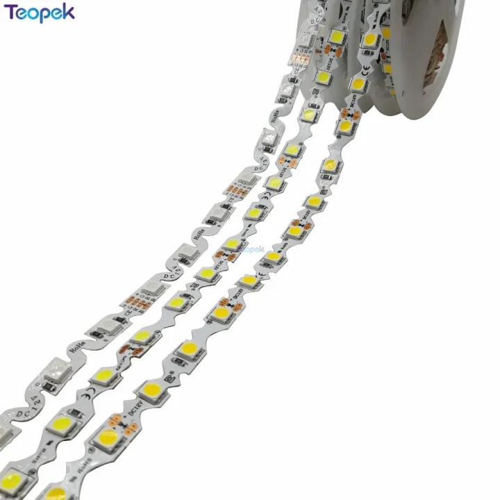 S Shape 5050 LED strip 60Led/m Free Bending LED tape, Cool we/warm we ...