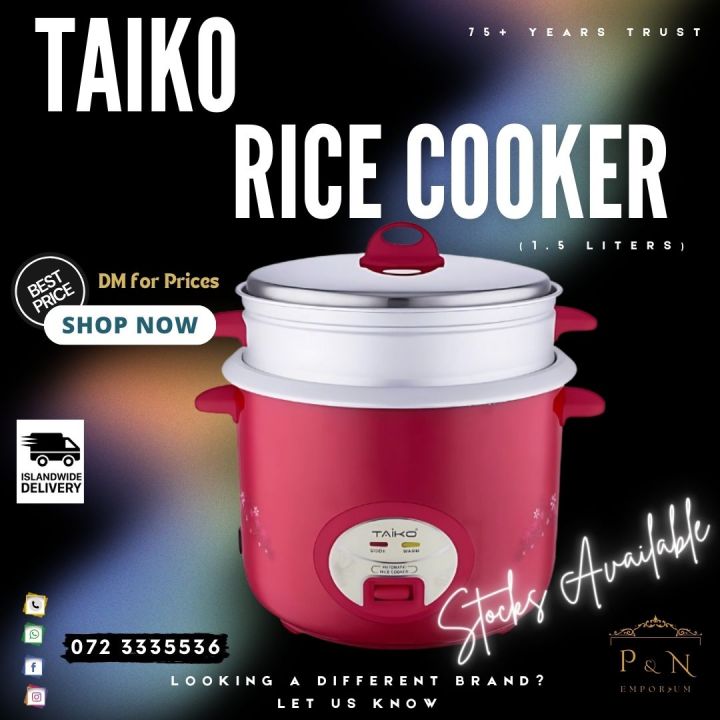 Taiko 1.5 Liter Rice Cooker | Daraz.lk