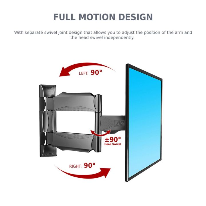 TV Wall Mount Bracket 32-60 Inch LED LCD Full Motion Cantilever Mount ...