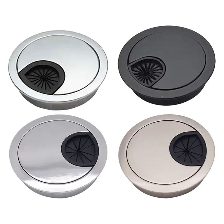 50/53/60mm Pc Computer Desk Metal Grommet Table Cable Tidy Wire Hole ...