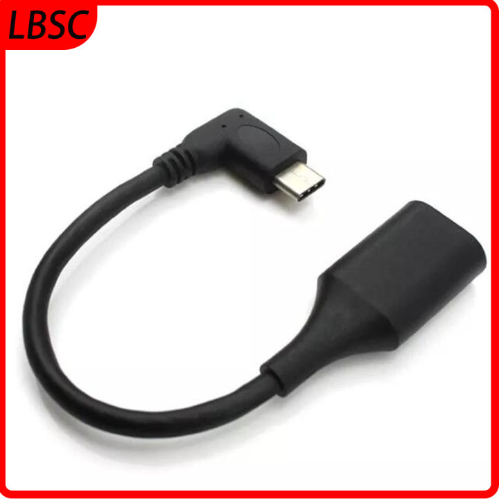 15cm/5.91ft Black Elbow 90 Degree Right Angle Type-C Male To Usb 3.1 ...
