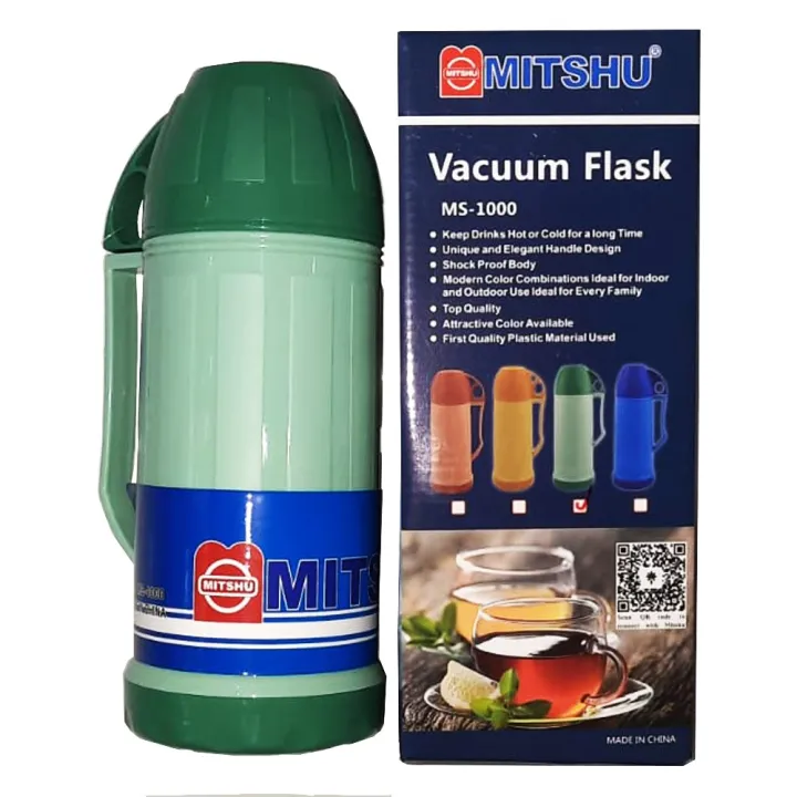 MITSHU Vacuum Flask 1000ML Hot/Cold Water Tea Ice Bottle Vacuum Flask ...