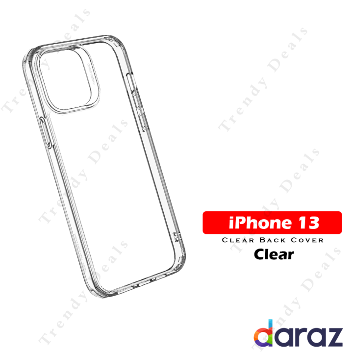 Transparent Clear Back Cover for iPhone 13 | Daraz.lk