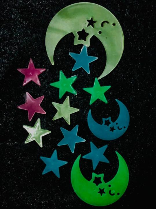 High Quality Radium Butterfly, Stars, moon, stickers Glow in Dark Toys ...
