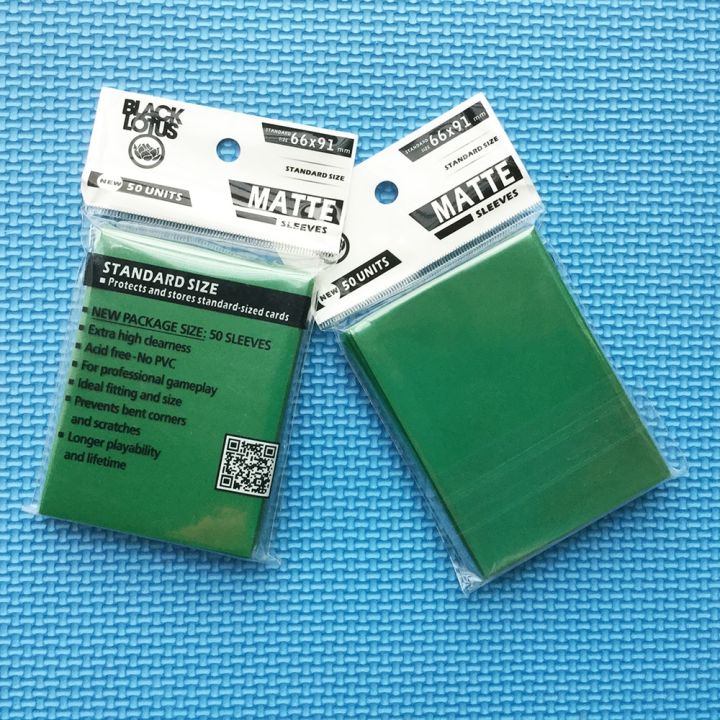 100 PCS/LOT Green Matte Sleeves Cards MGT Protector For TCG Trading ...