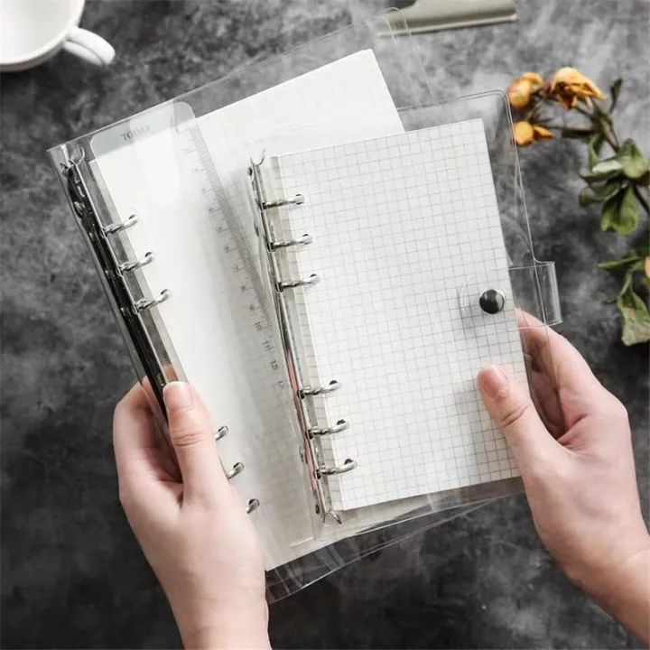 A5 A6 A7 Transparent Loose Leaf Binder Loose Strap Loose Leaf Inner ...