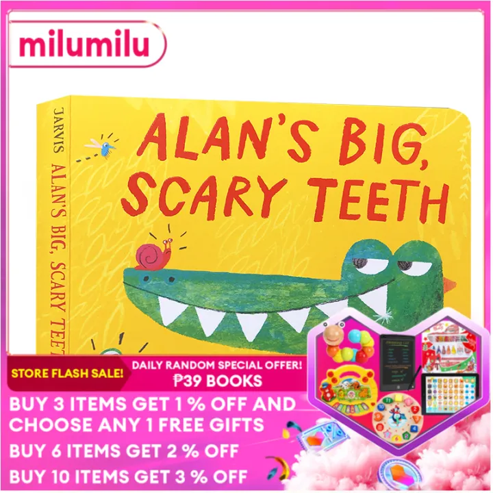Alan's Big Scary Teeth Children's Picture Book Toddler Board Book Story ...