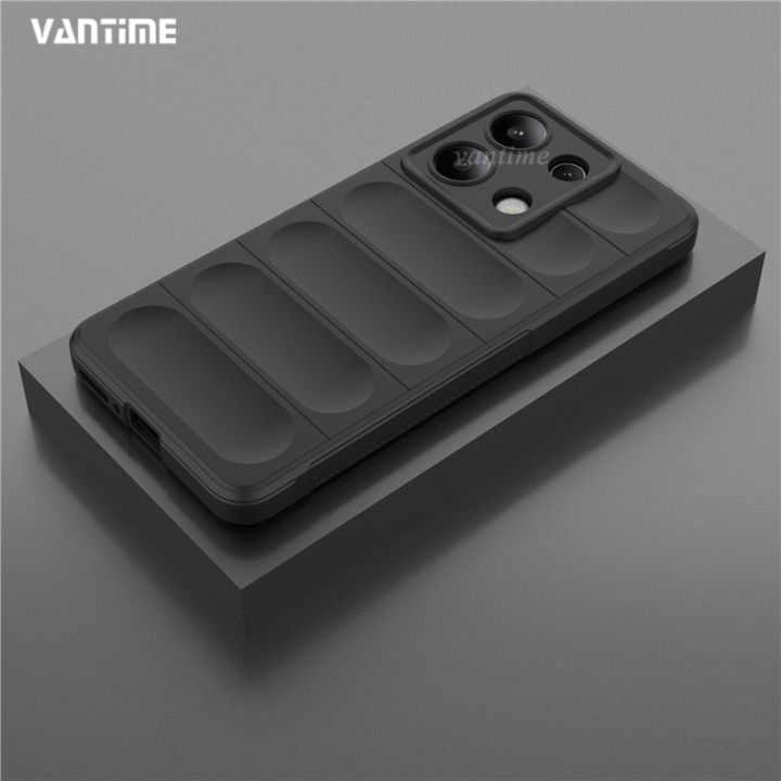 Vantime for Xiaomi Redmi Note 13 4G Silicone Case Camera Protect Anti-Fall Airbag Cover | Daraz.lk