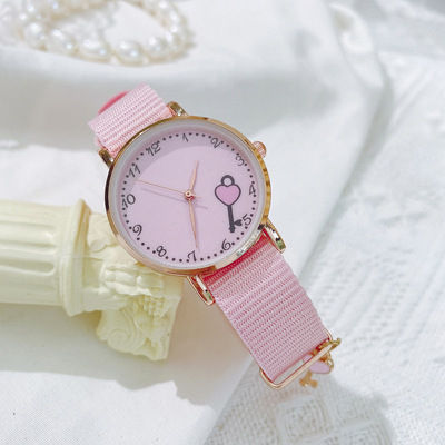 【IKE】Women Sweet Pink Cartoon Cat Dial Bracelet Watch Set Cute Student ...