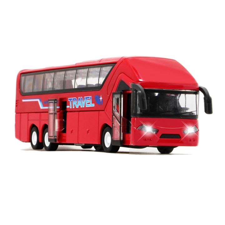 High Simulation Alloy Bus Scale Alloy Pull Back Toy Cars,Open Door Bus ...