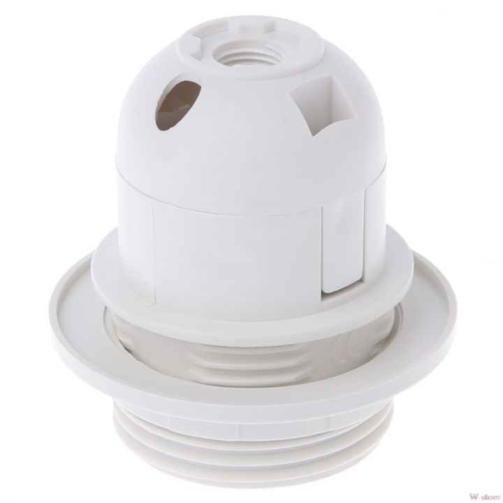E27 Lamp Bulb Holder Edison Screw Cap Socket White/Black Pendant ...