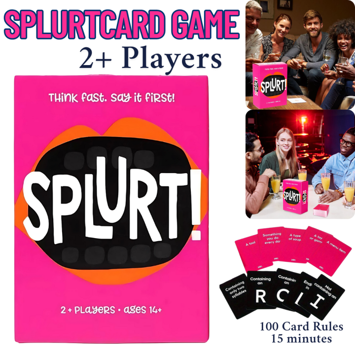 Splurt Card Game – Fast‑Paced Word Challenge, Family Party Fun & Quick ...