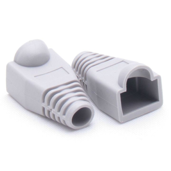Modular RJ45 CAT6 CAT5 Network Cable Connector Plug Boot Strain Cover ...