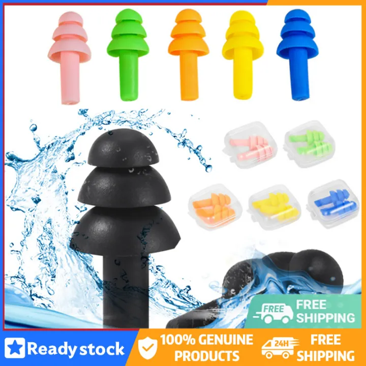 Ready stock Soft Silicone Ear Plugs Insulation Ear Protection Earplugs ...