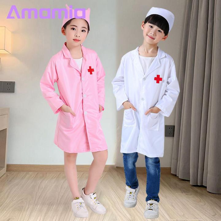 Kid Doctor Costume Kids Doctor Nurse Uniform Professional Role-playing ...