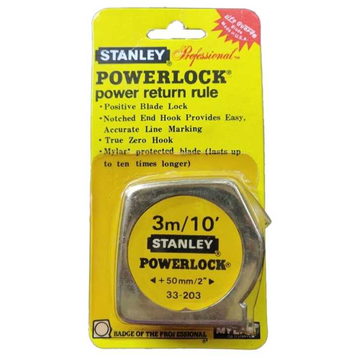 Stanley 3m powerlock measuring tape USA | Daraz.lk