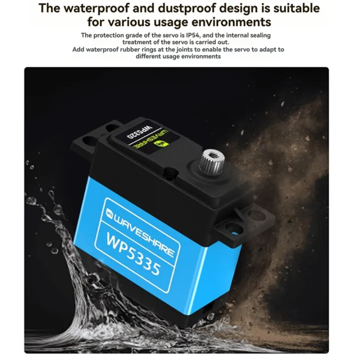 180° Continuous Rotation Digital Motor Servo 35KG High Torque Metal ...