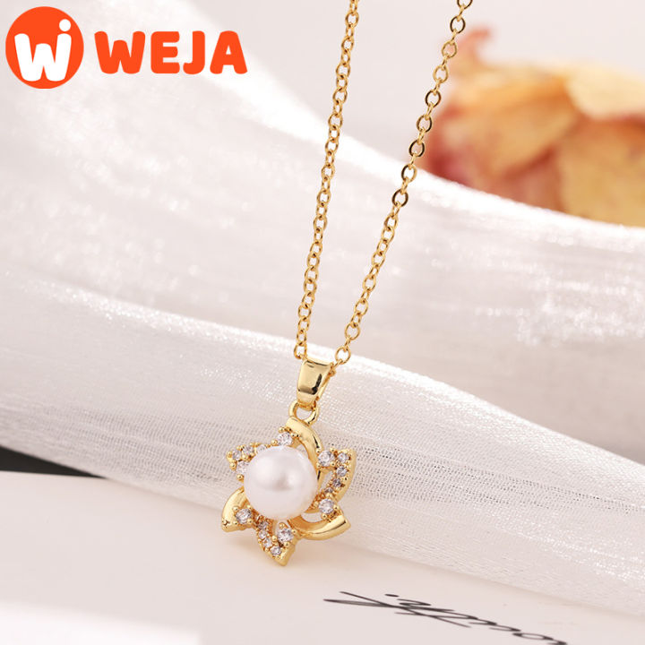 Stylish and simple new female pendant sunflower necklace female jewelry ...
