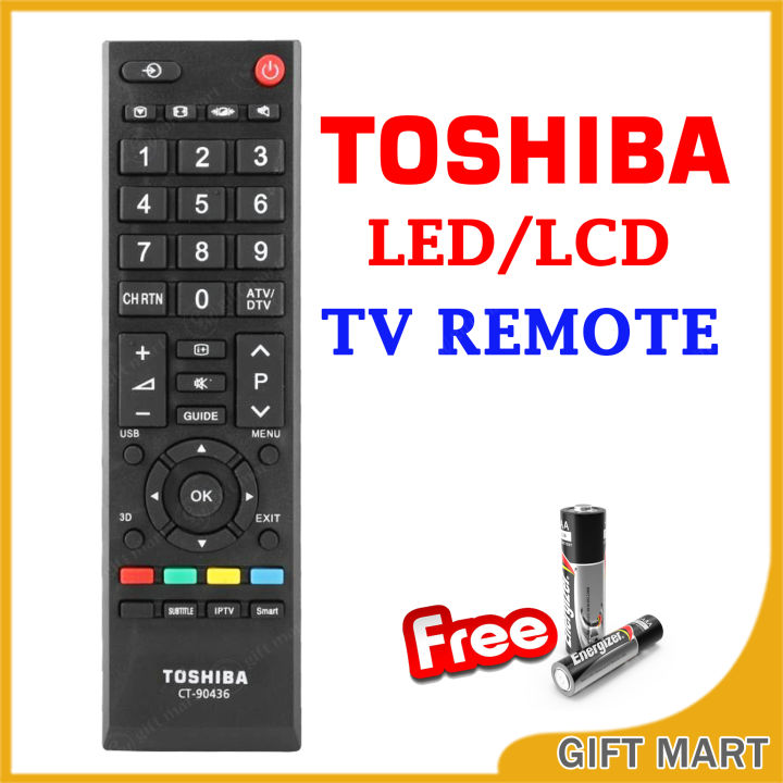 Toshiba All Type LCD / LED Tv Remote Controller & Free Batteries | Daraz.lk