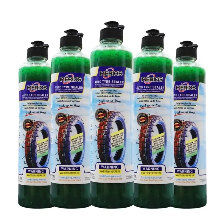 Herios Anti-Puncture Liquid Tyre Sealant Tubeless Tire Sealant 500ml ...