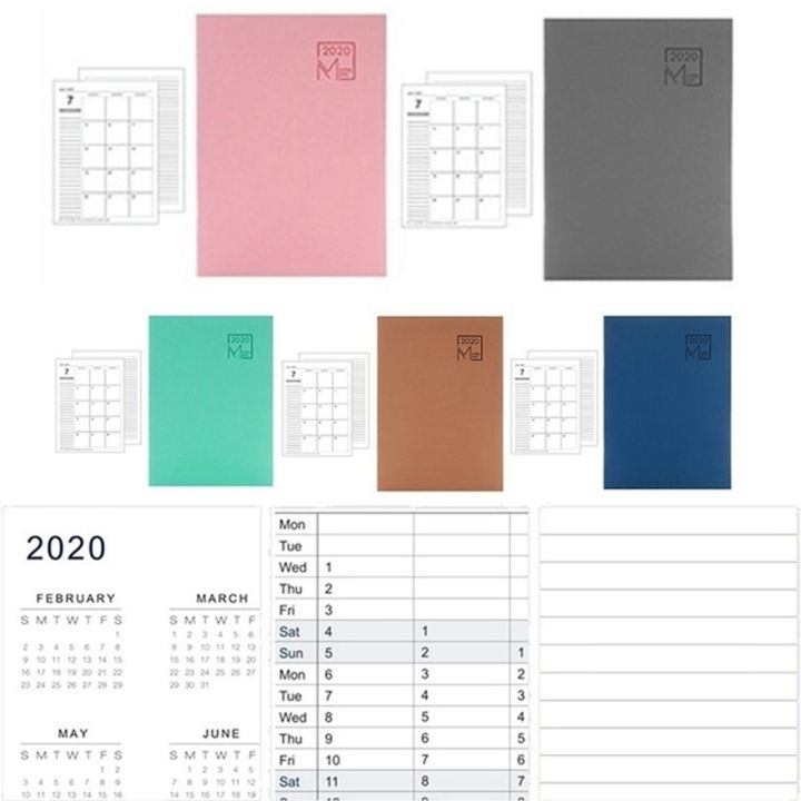 2020 Year Calendar Monthly Planner Months Diary Notebook 7.3x10 Inch ...