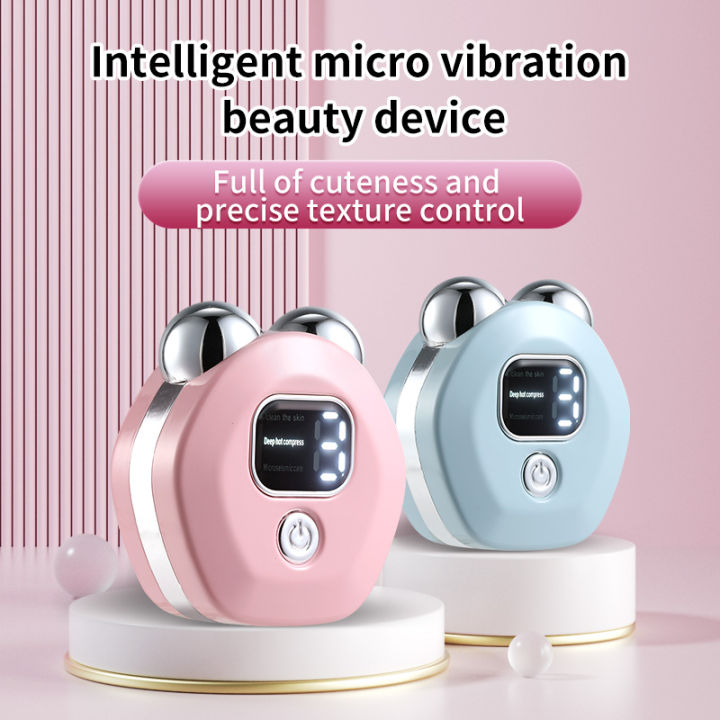 Electric Face Massager Lift Roller Microcurrent Facial Device USB Face ...